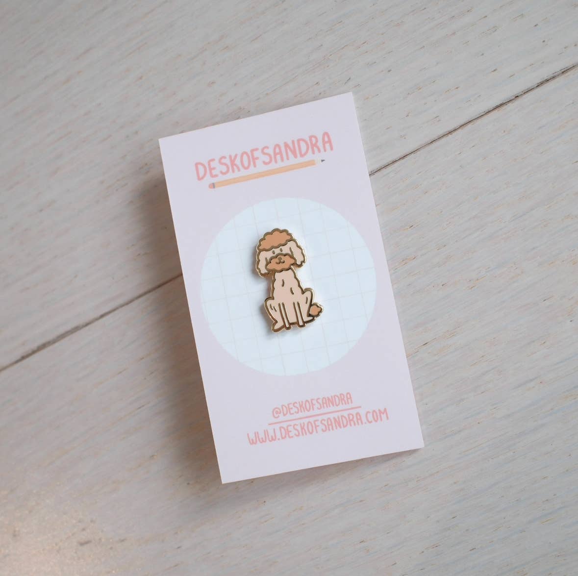 Poodle Enamel Pin – Kochi Stores
