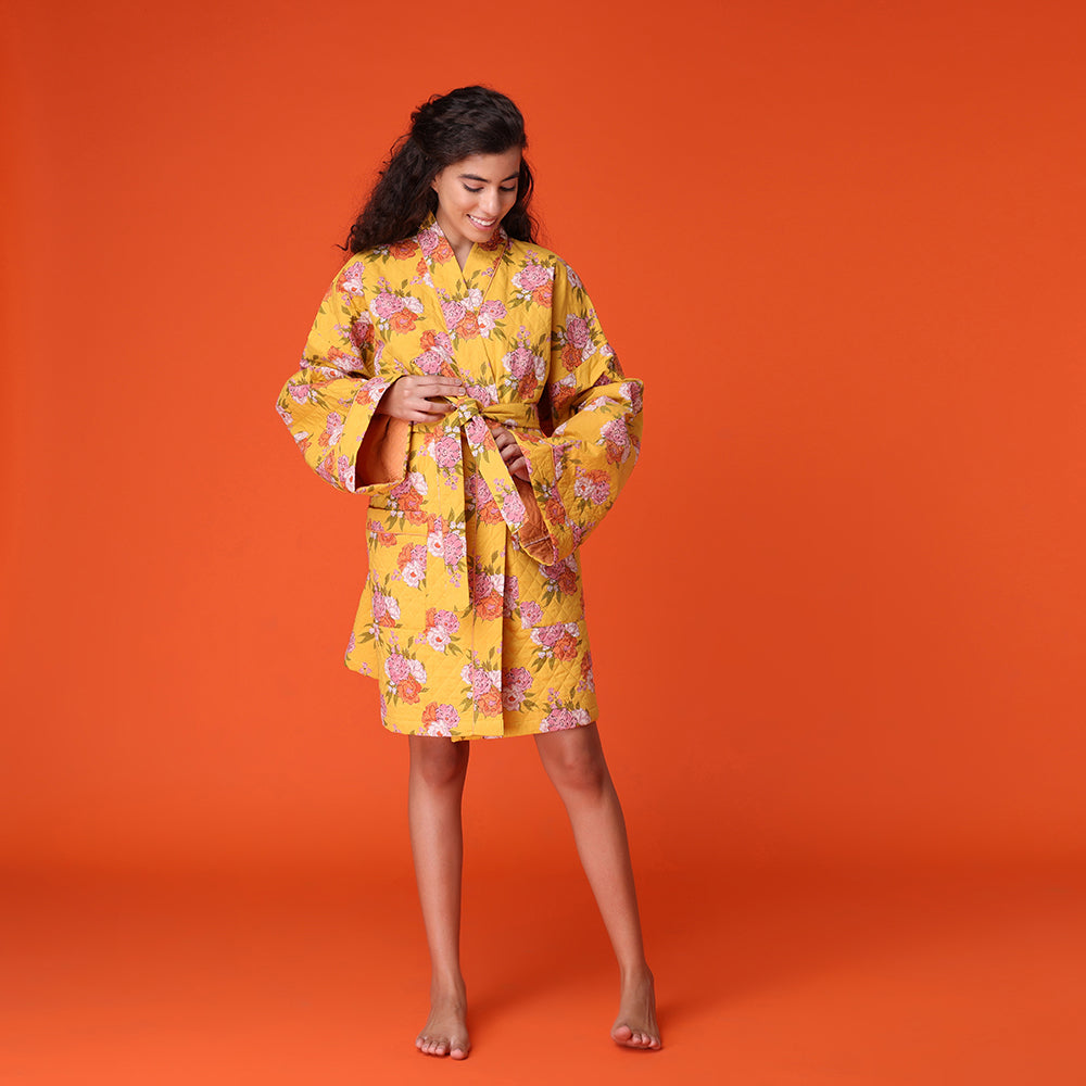 Angela Quilted Robe – Kochi Stores