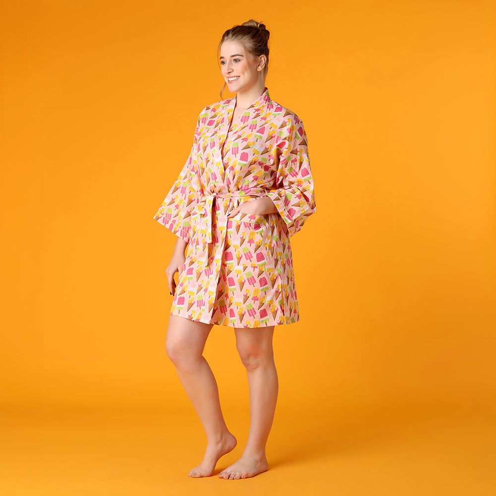 Ice Cream Short Robe – Kochi Stores