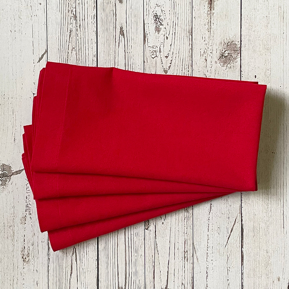 Solid Napkin Set of 4 Fiery Red – Kochi Stores