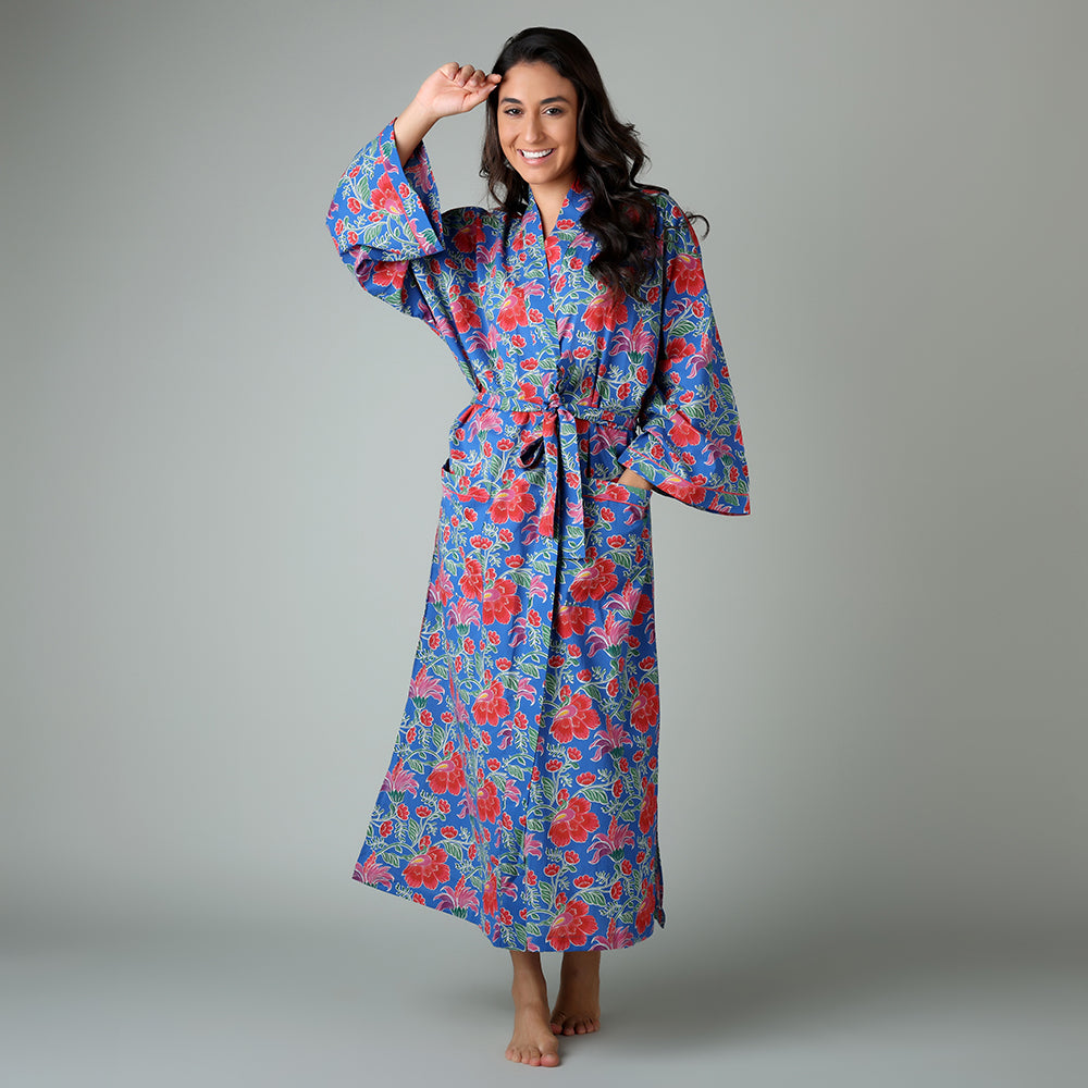 Clarence Indigo Robe – Kochi Stores