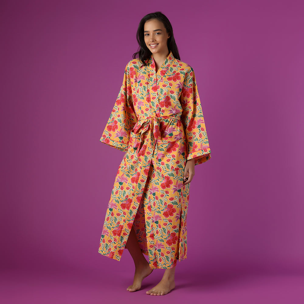 Clarence Yellow Robe – Kochi Stores