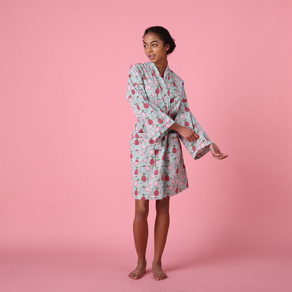 Dragonfruit Short Robe – Kochi Stores